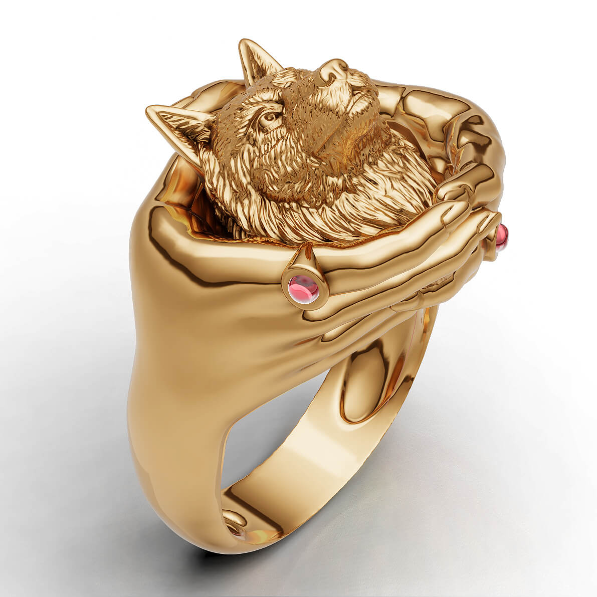 Wolf Man Ring - 3D Model by ZaraHM