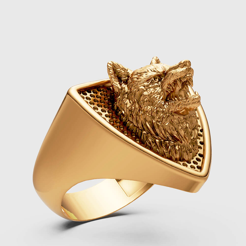 Wolf Man Ring - 3D Model by ZaraHM