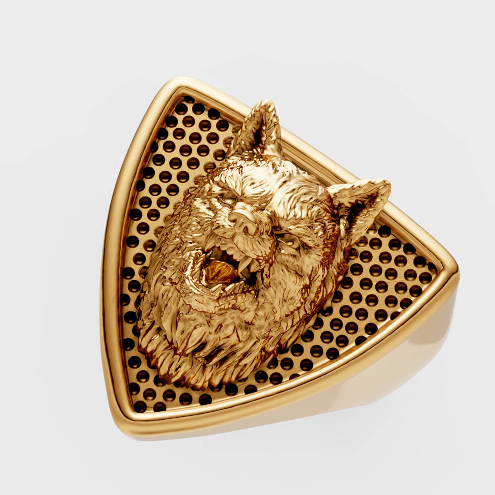 Wolf Man Ring - 3D Model by ZaraHM