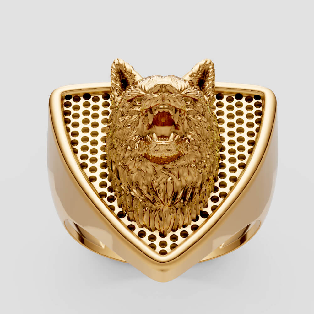 Wolf Man Ring - 3D Model by ZaraHM