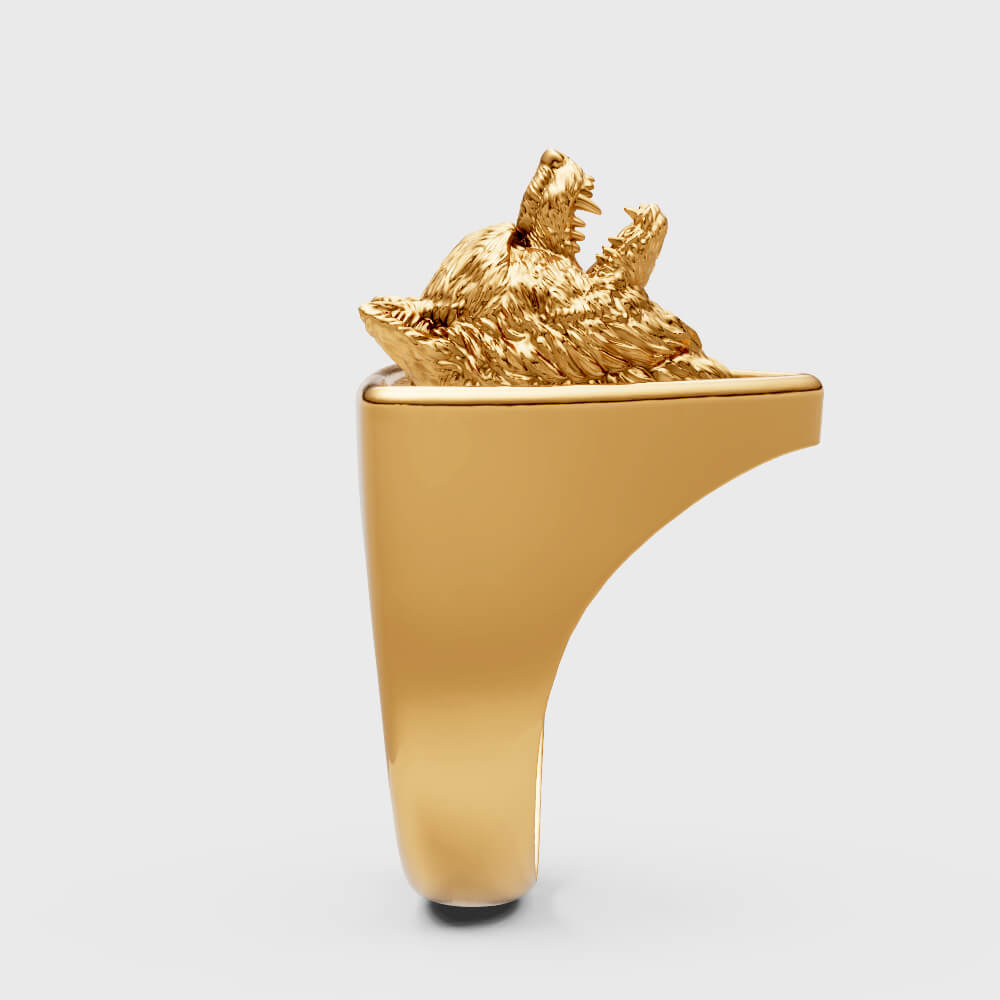 Wolf Man Ring - 3D Model by ZaraHM