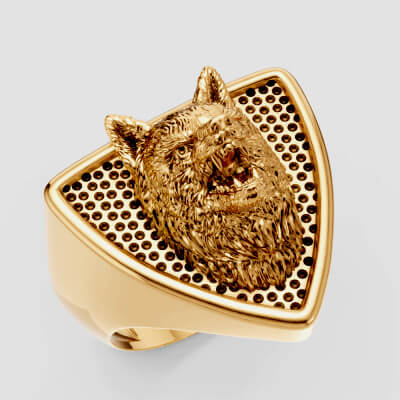 Wolf Man Ring - 3D Model by ZaraHM