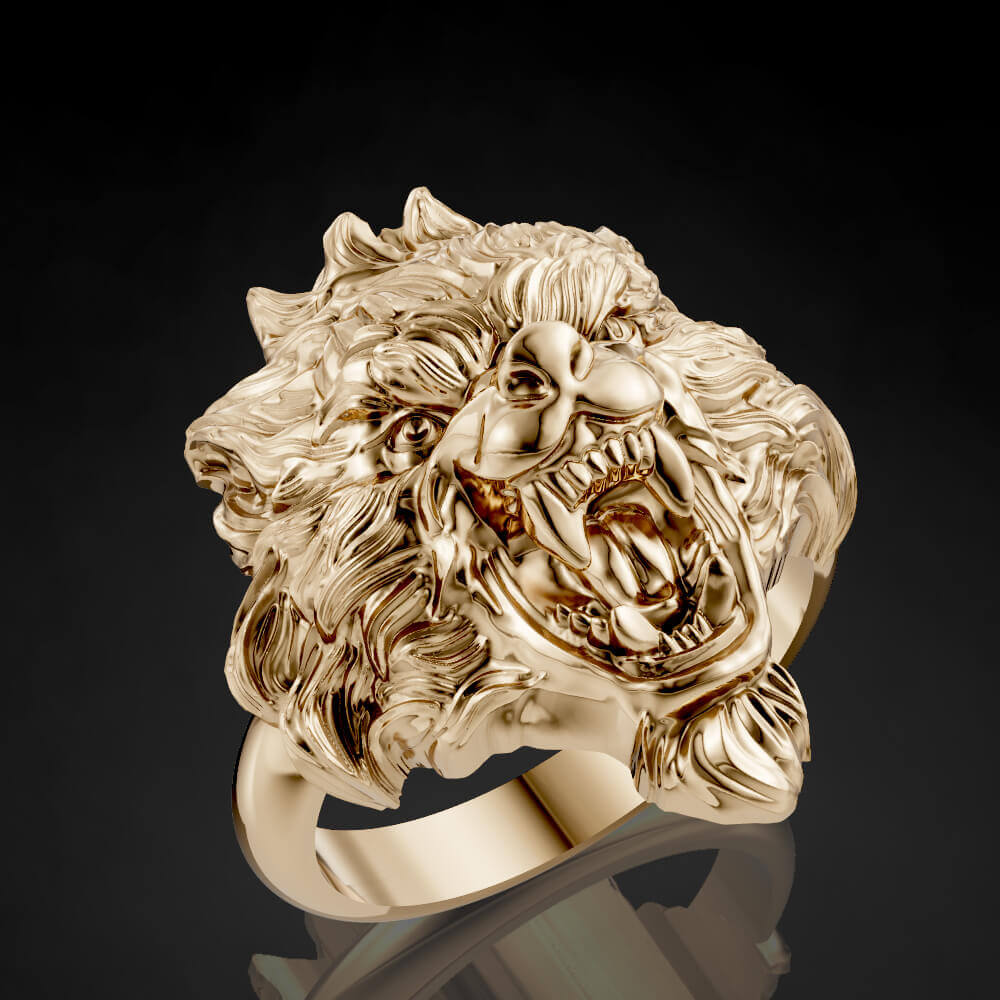 Wolf Man Ring - 3D Model by ZaraHM