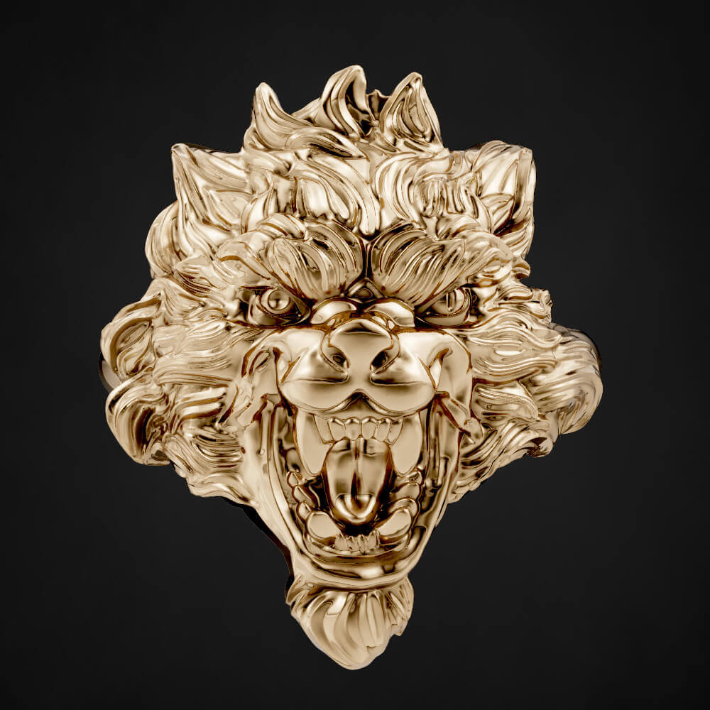 Wolf Man Ring - 3D Model by ZaraHM