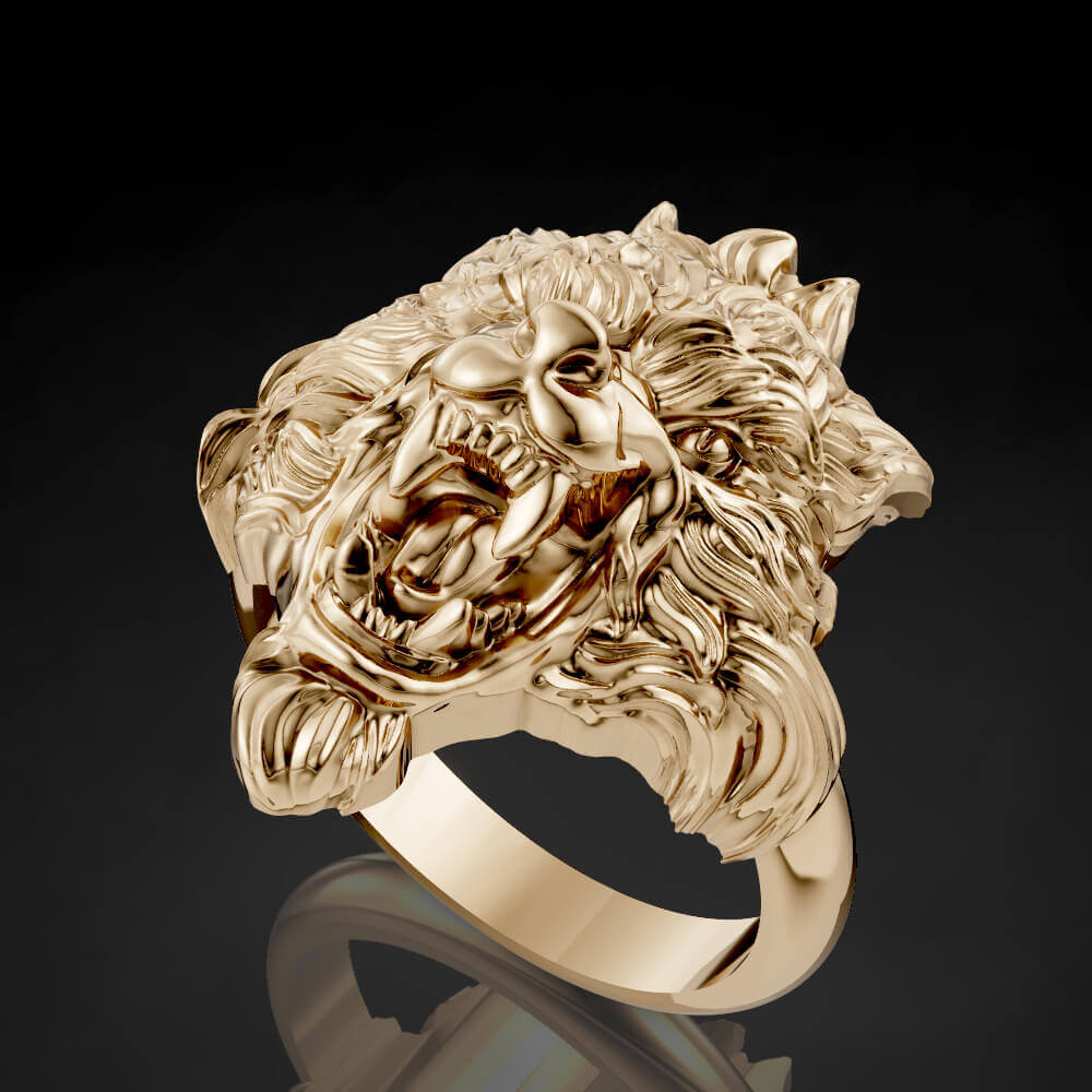 Wolf Man Ring - 3D Model by ZaraHM