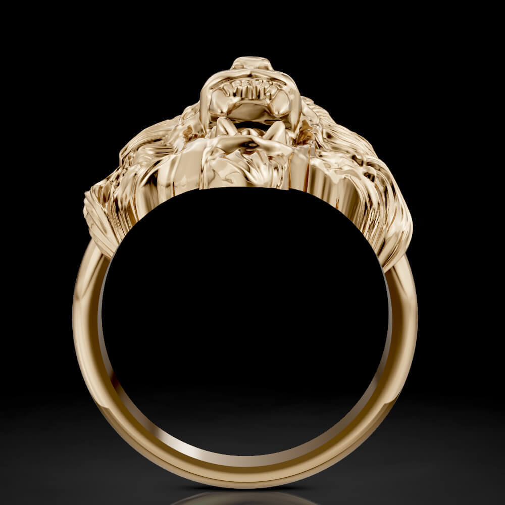 Wolf Man Ring - 3D Model by ZaraHM
