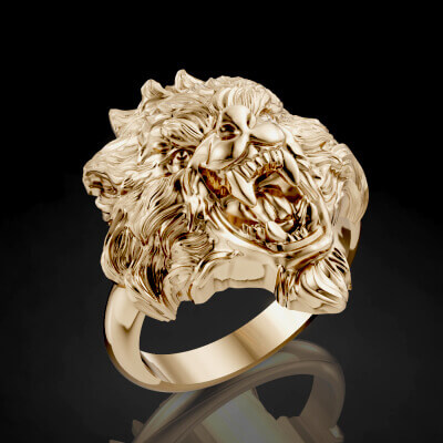 Wolf Man Ring - 3D Model by ZaraHM