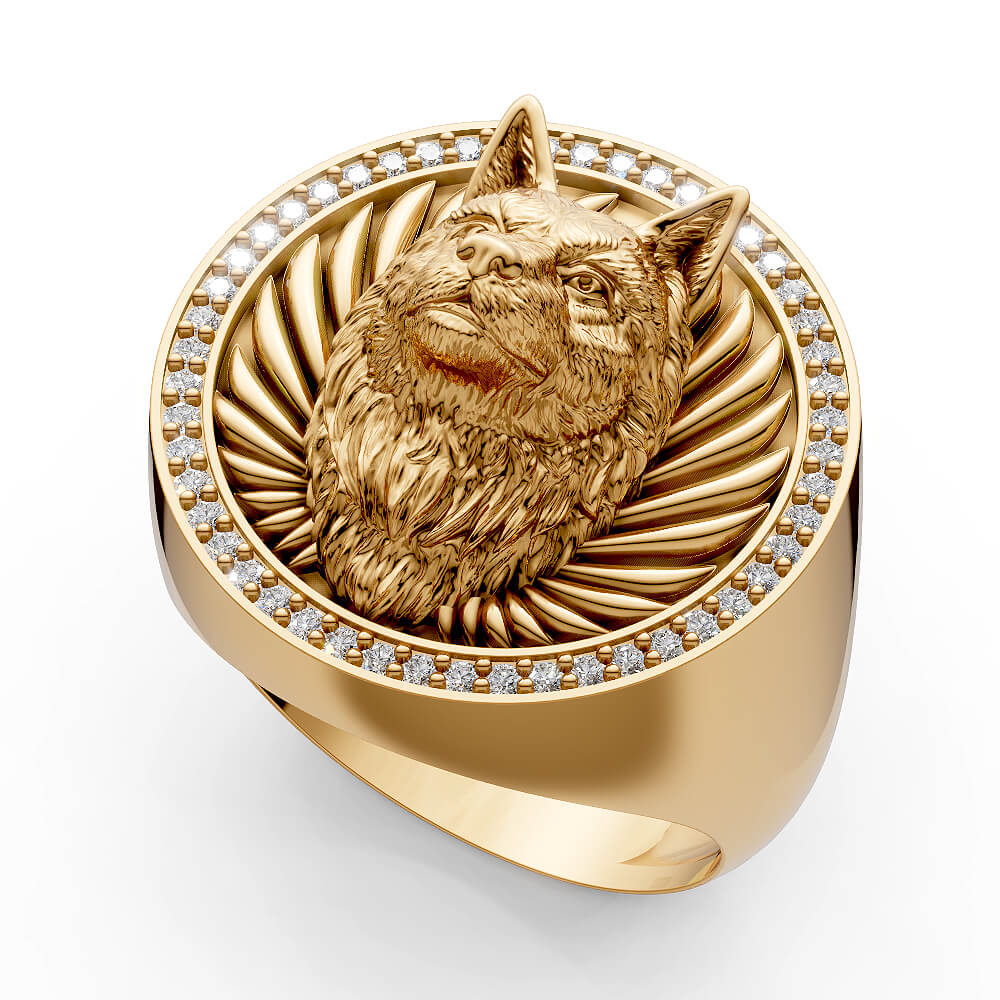 Wolf Man Ring - 3D Model by ZaraHM