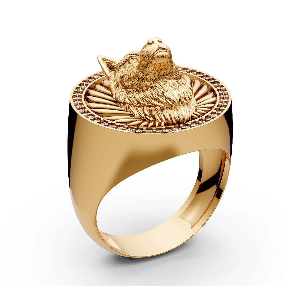 Wolf Man Ring - 3D Model by ZaraHM