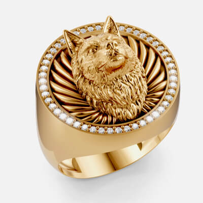 Wolf Man Ring - 3D Model by ZaraHM