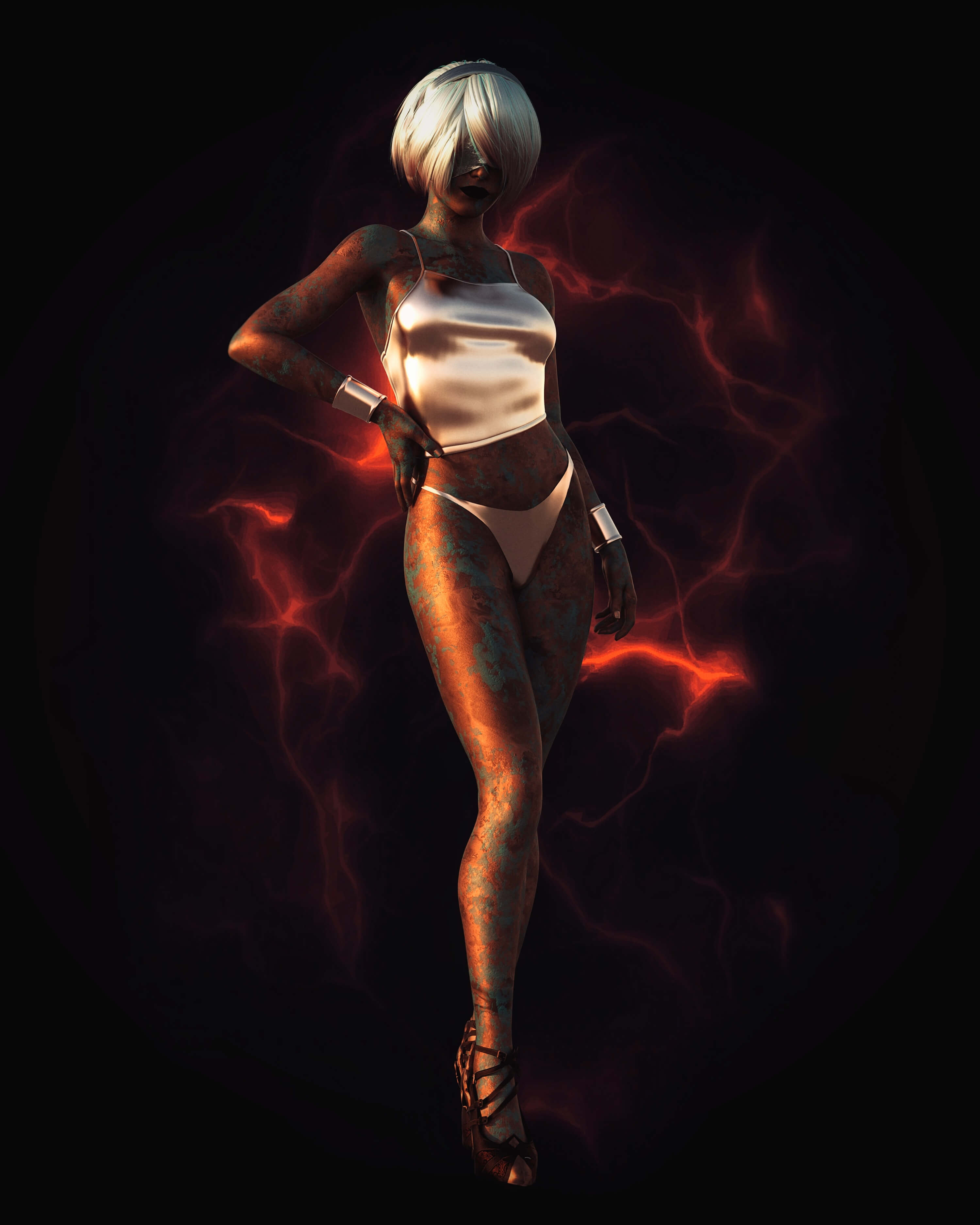 Cooper statue 3D Render, Digital Art by Zavciu