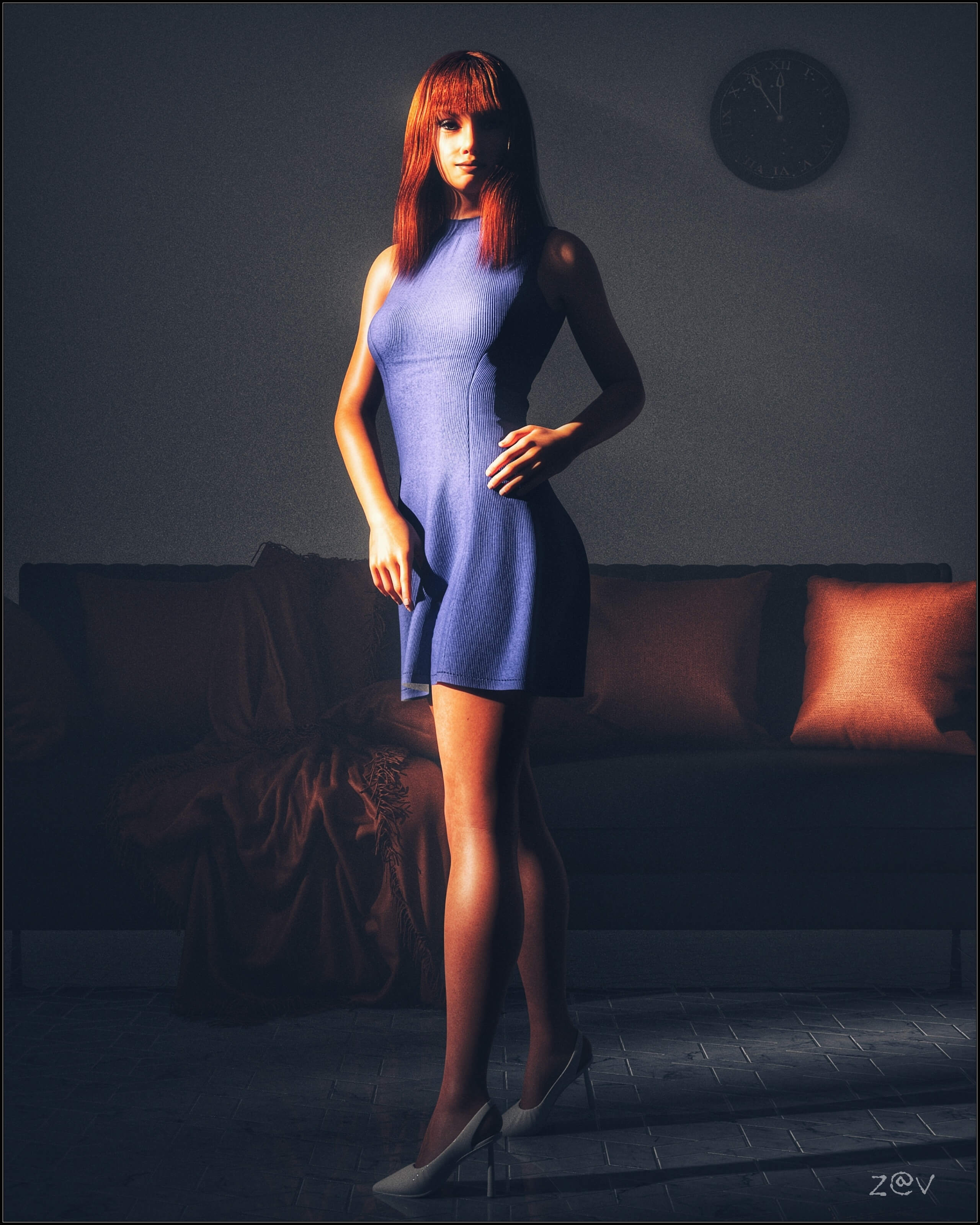 Evening visit 3D Render, Digital Art by Zavciu