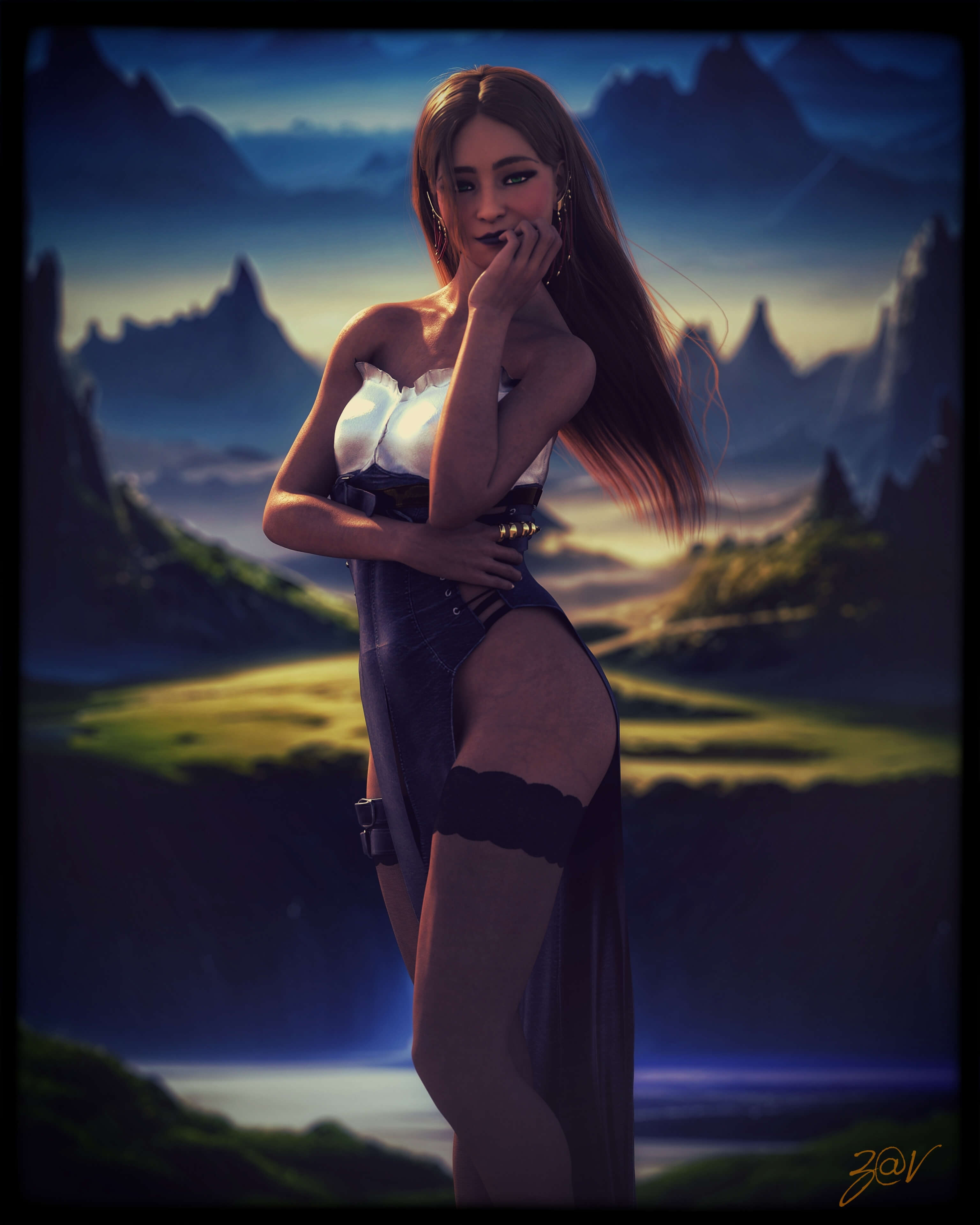 Fantasy Land 3D Render, Digital Art by Zavciu