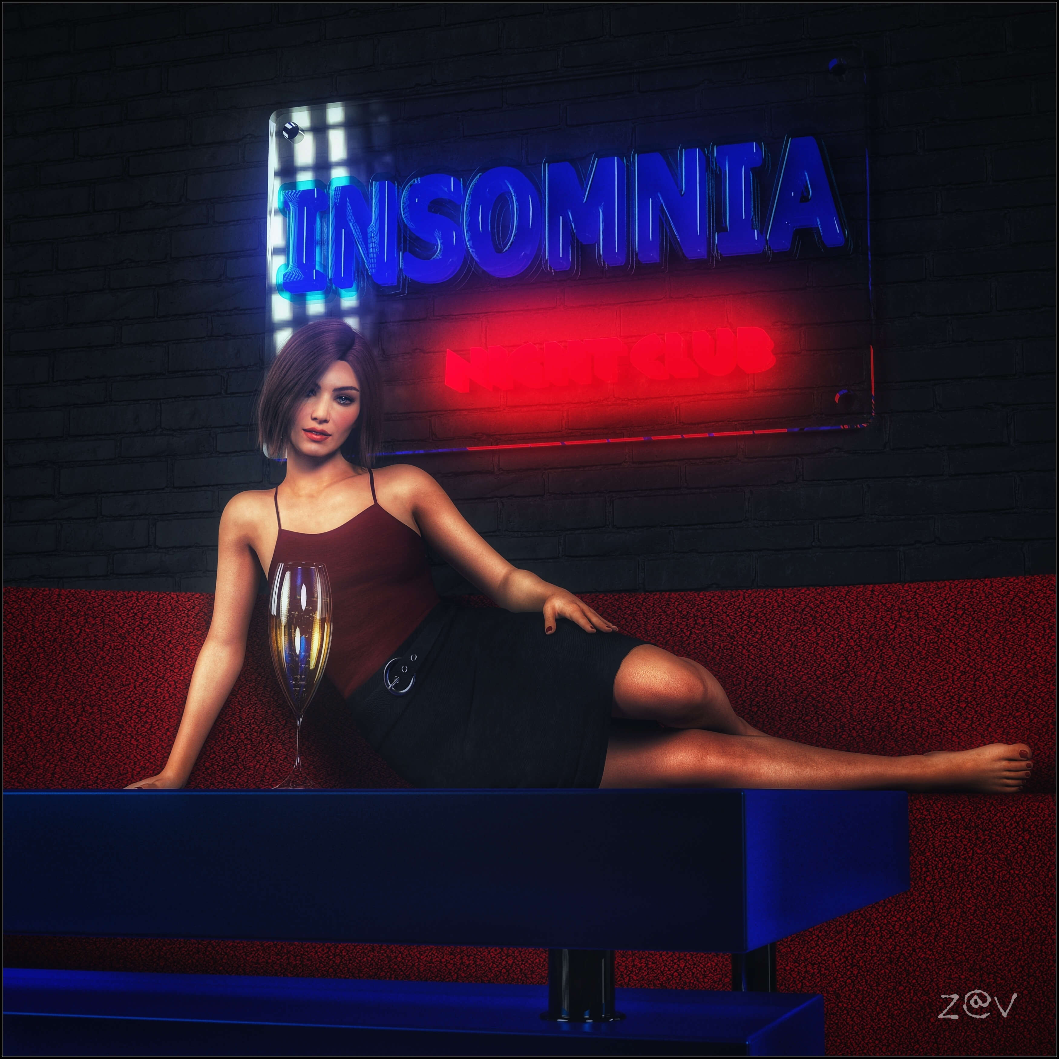 Insomnia 3D Render, Digital Art by Zavciu