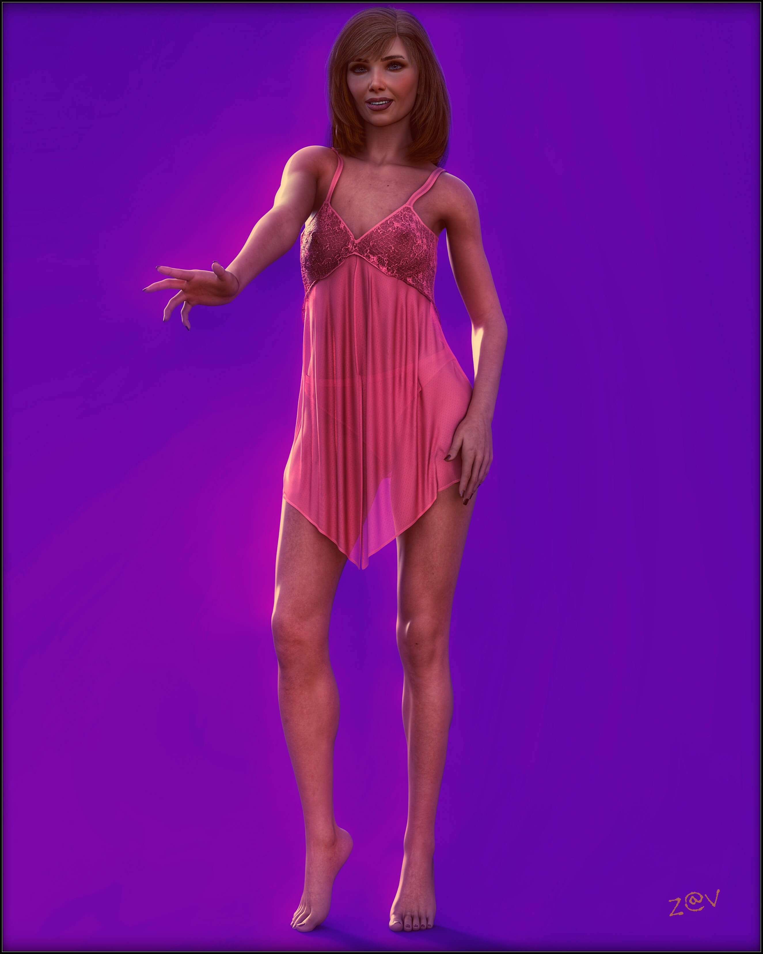 Katy n003 3D Render, Digital Art by Zavciu