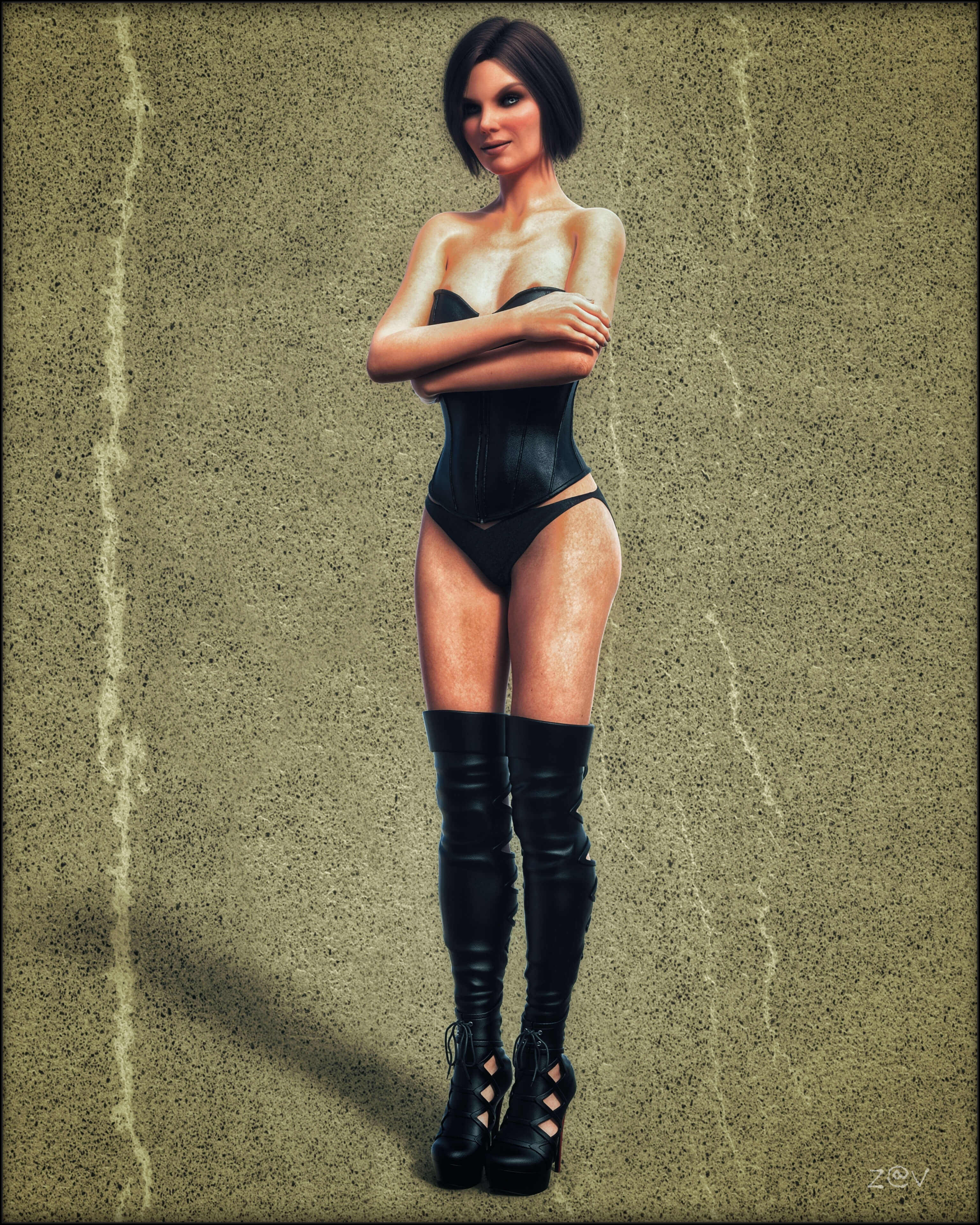 Lucy 3D Render, Digital Art by Zavciu