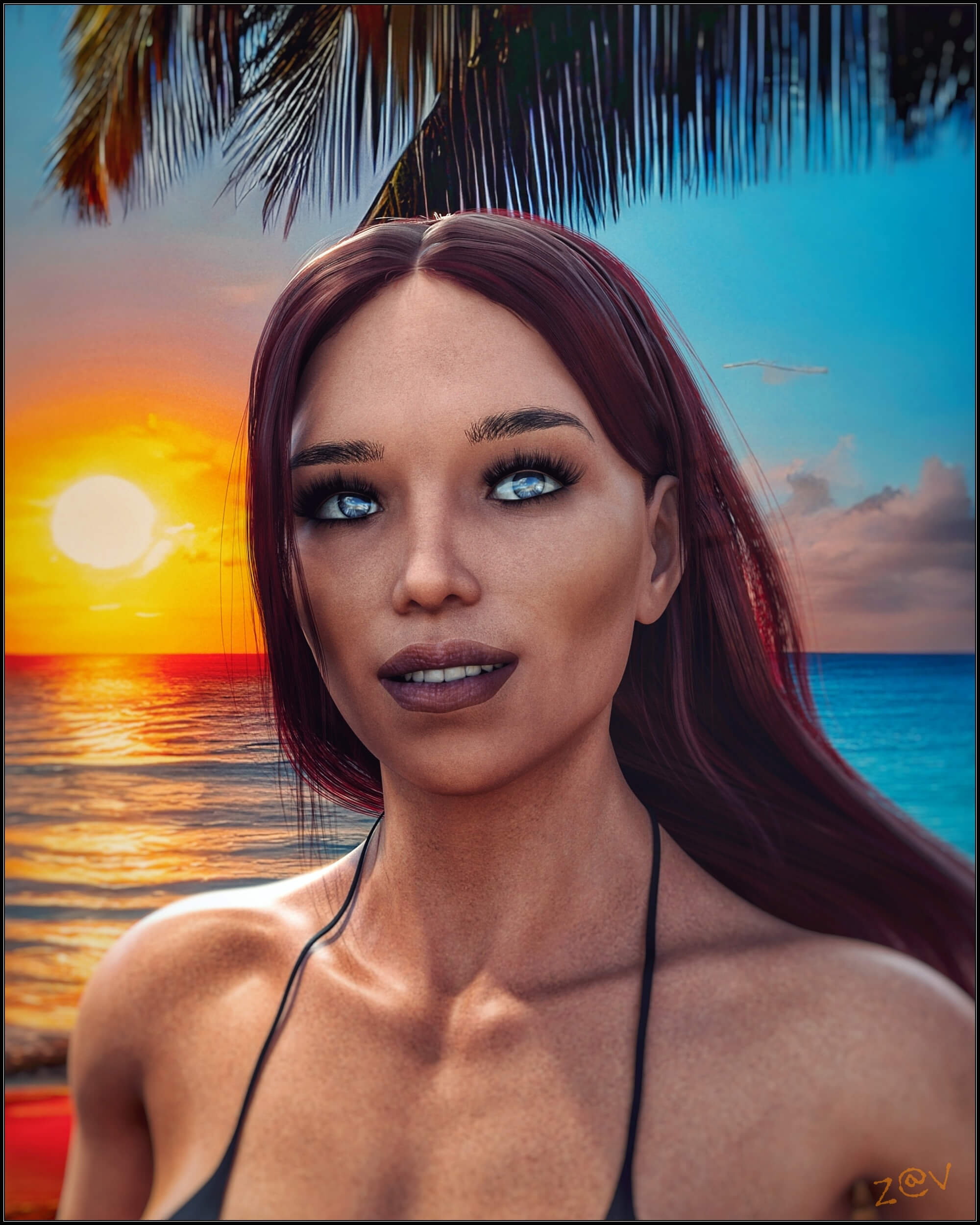 Tamara 3D Render, Digital Art by Zavciu