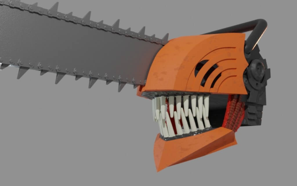 Chain Saw Man Mask Helmet Fan Art for Cosplay - 3D Print Model by zayuti