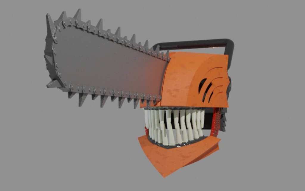 Chain Saw Man Mask Helmet Fan Art for Cosplay - 3D Model by zayuti