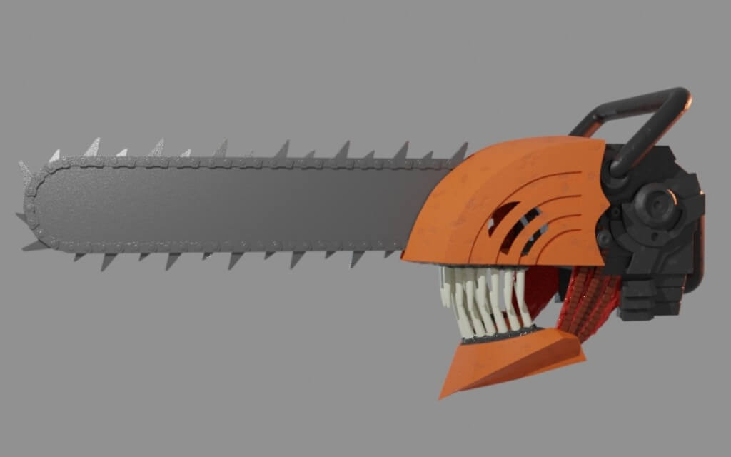 Chain Saw Man Mask Helmet Fan Art for Cosplay - 3D Model by zayuti