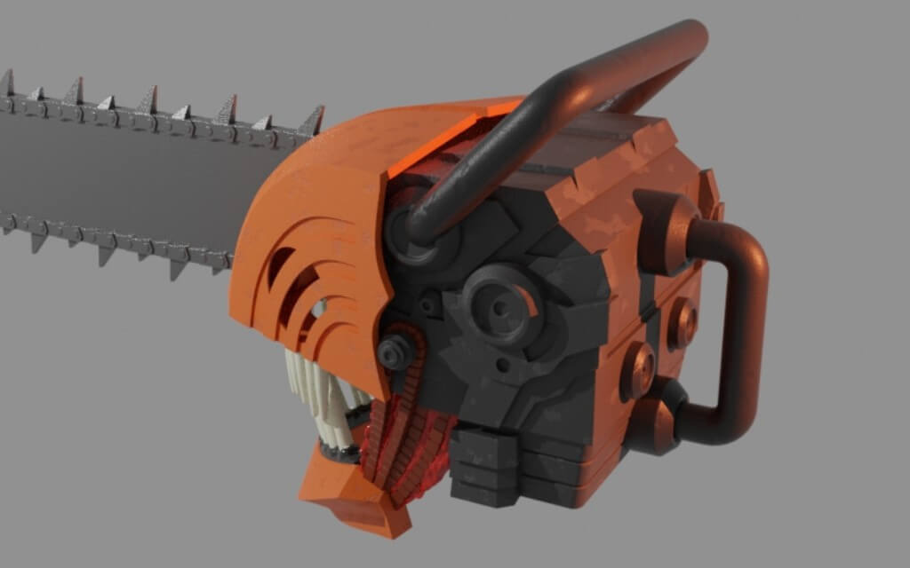 Chain Saw Man Mask Helmet Fan Art for Cosplay - 3D Model by zayuti
