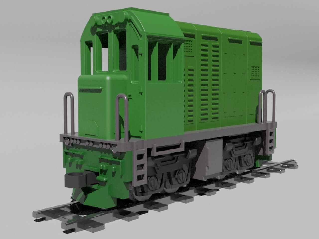 Locomotive Train Miniature CC201 Chibi (Super Deformed) - 3D Model by ...