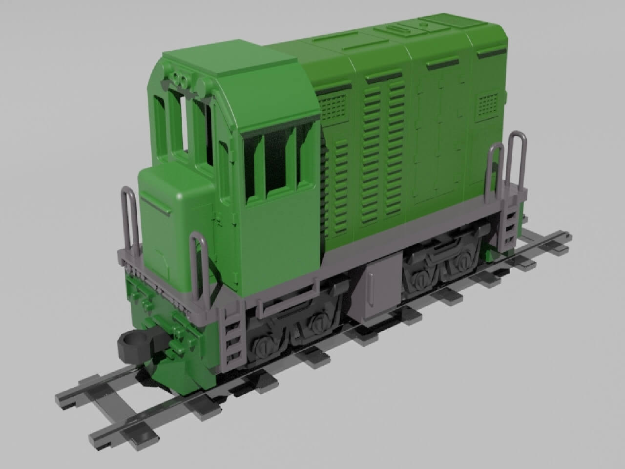 Locomotive Train Miniature CC201 Chibi (Super Deformed) - 3D Model by ...