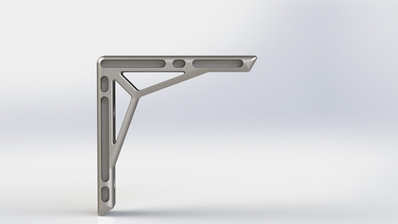 Shelve Support With Sci-Fi Theme 3D Print Model by zayuti