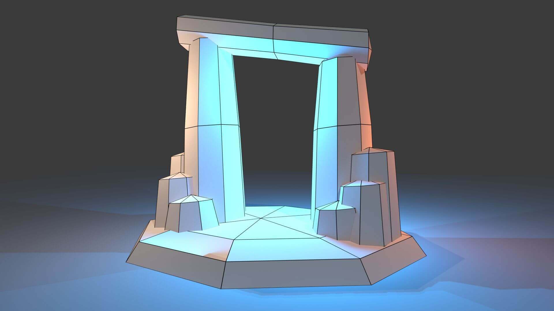 Old Portal - 3D Model by ZB3D