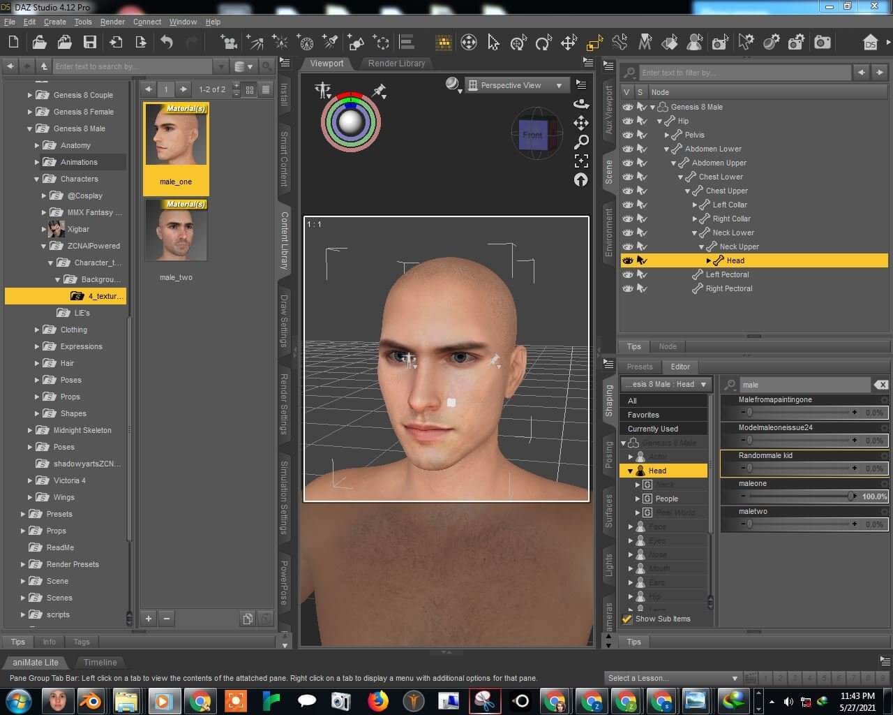 Background Character Set One - Daz Content by zcnaipowered
