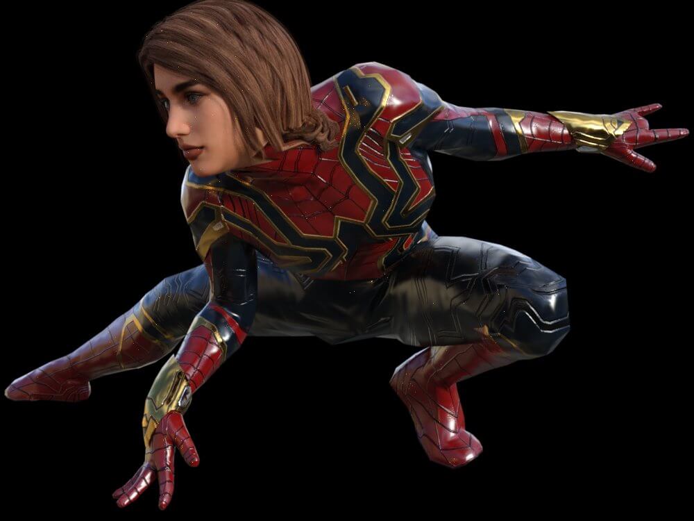 Spider man fanart render female version 3D Render by zcnaipowered