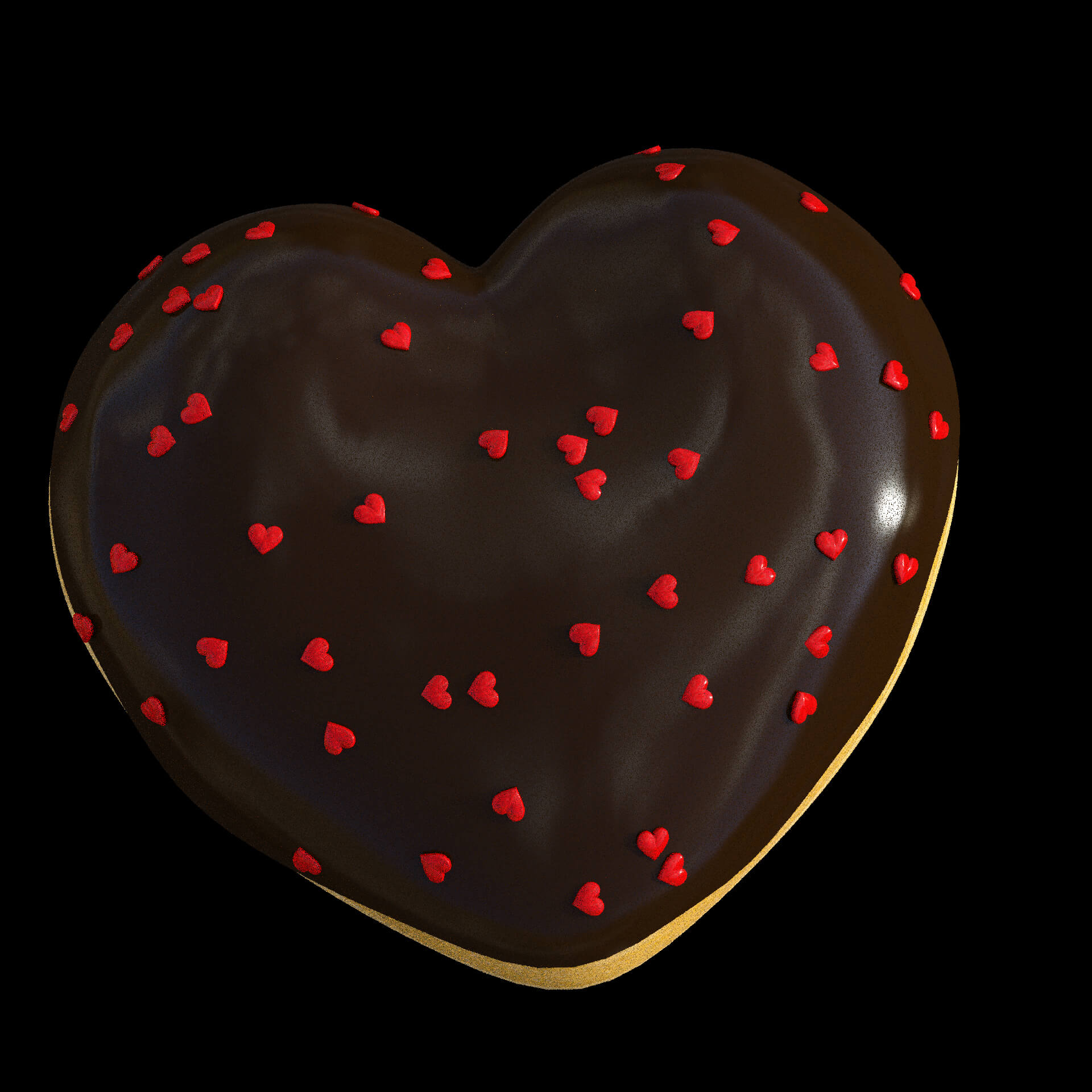 Heart Shaped Doughnut Three - Daz Content by zcnaipowered
