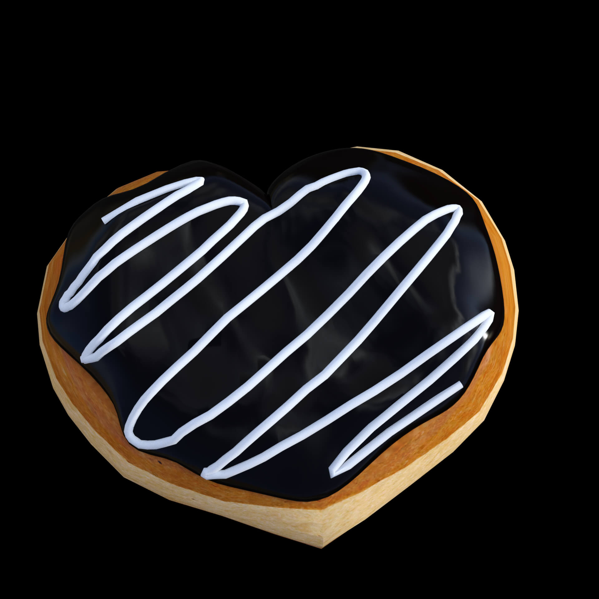 Heart Shaped Doughnut Two - Daz Content by zcnaipowered