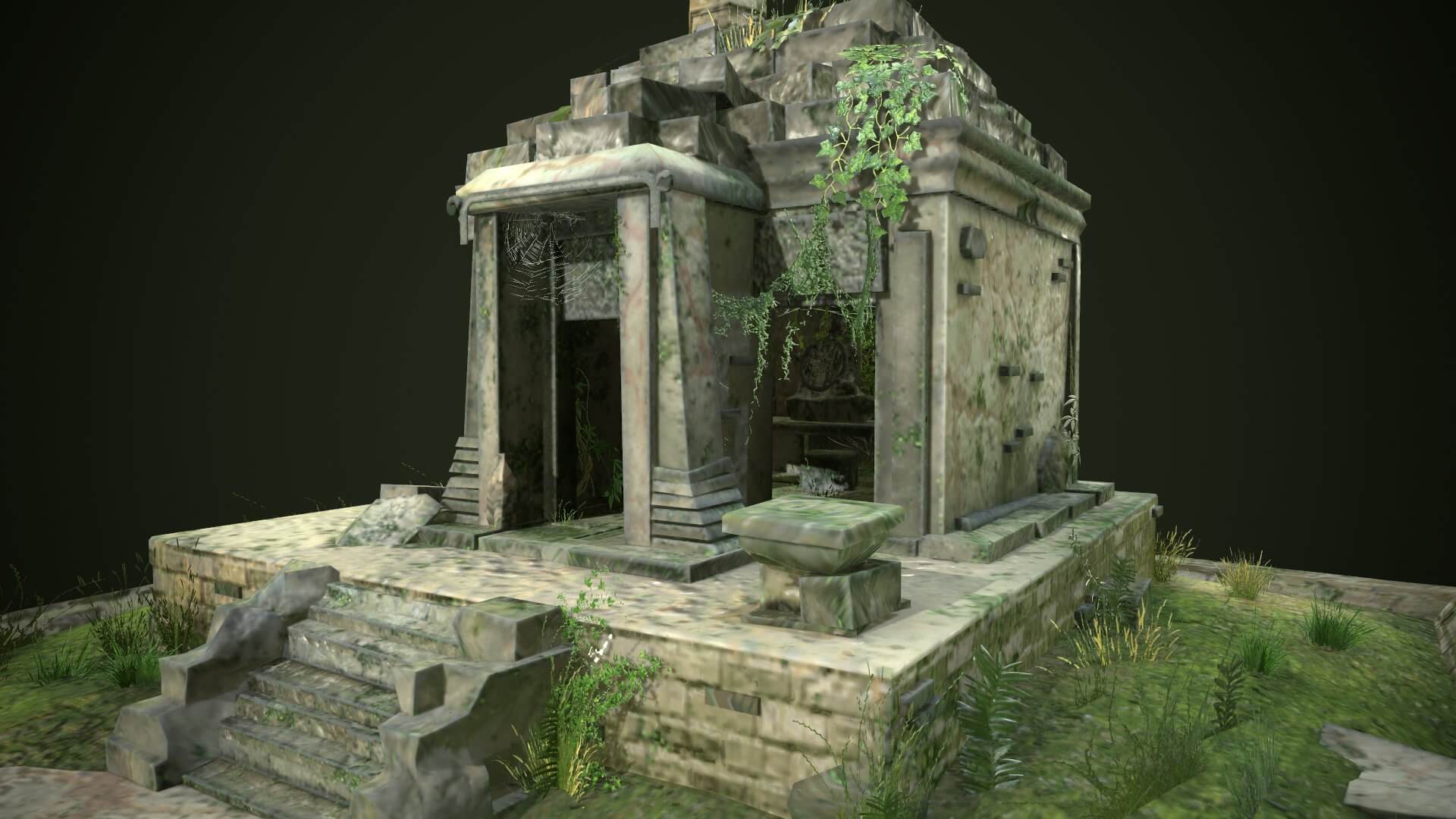Aztec Maya Inca Tikal Pyramid Temple - 3D Model by Zelad