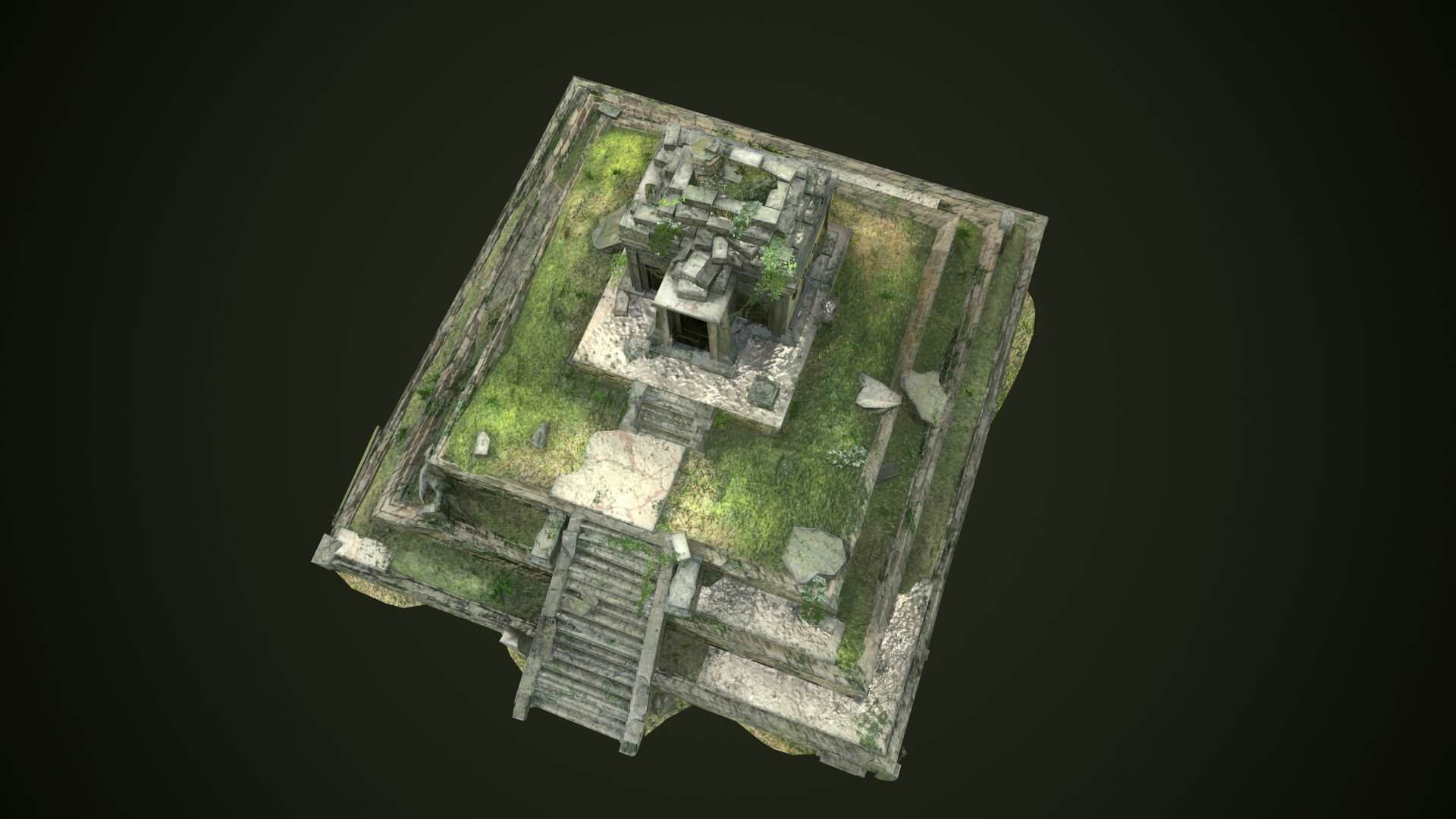 Aztec Maya Inca Tikal Pyramid Temple - 3D Model by Zelad