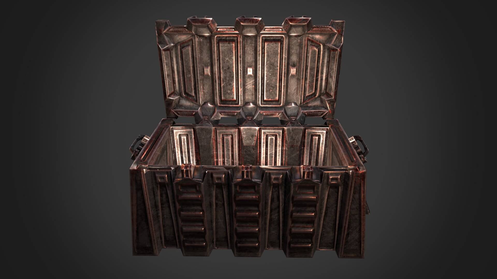 Crate Container Chest - 3D Model by Zelad