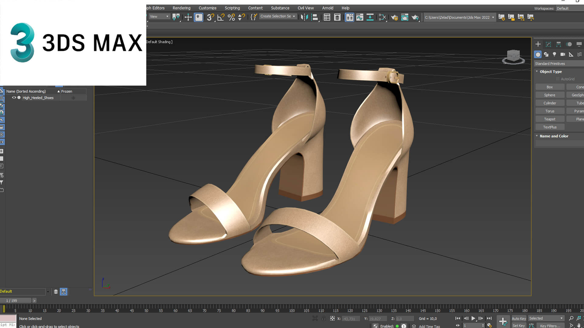 High Heeled Shoe - 3D Model by Zelad