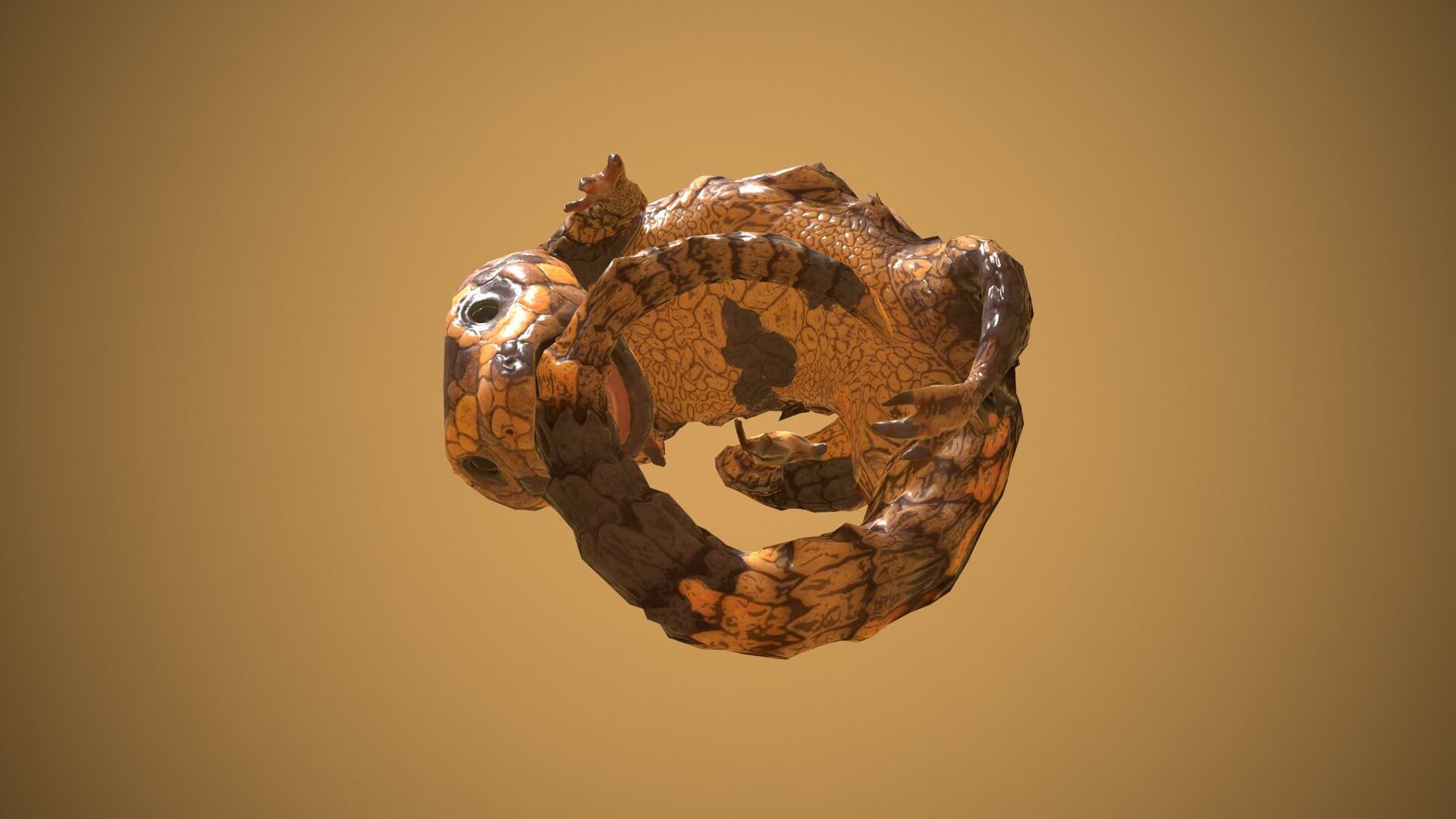 Lizard - 3D Model by Zelad
