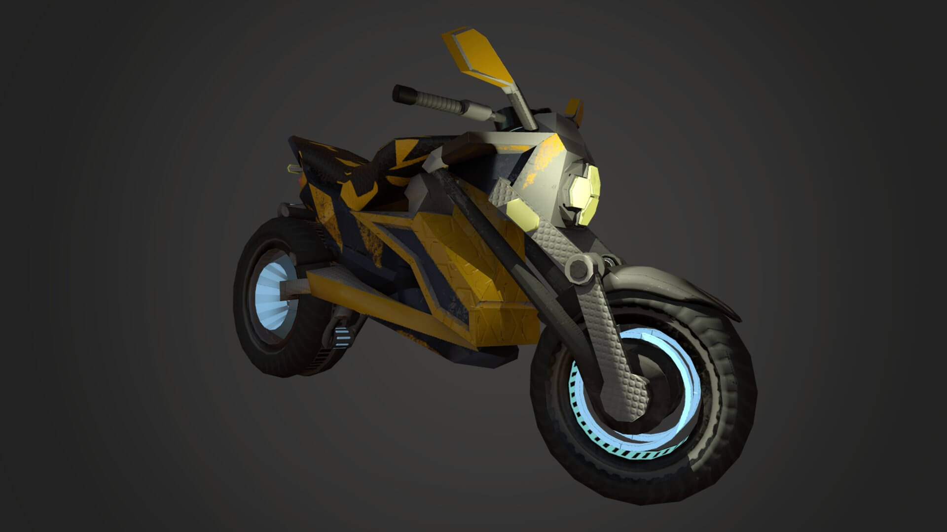 Motorcycle Fantasy Bee Style - 3D Model by Zelad