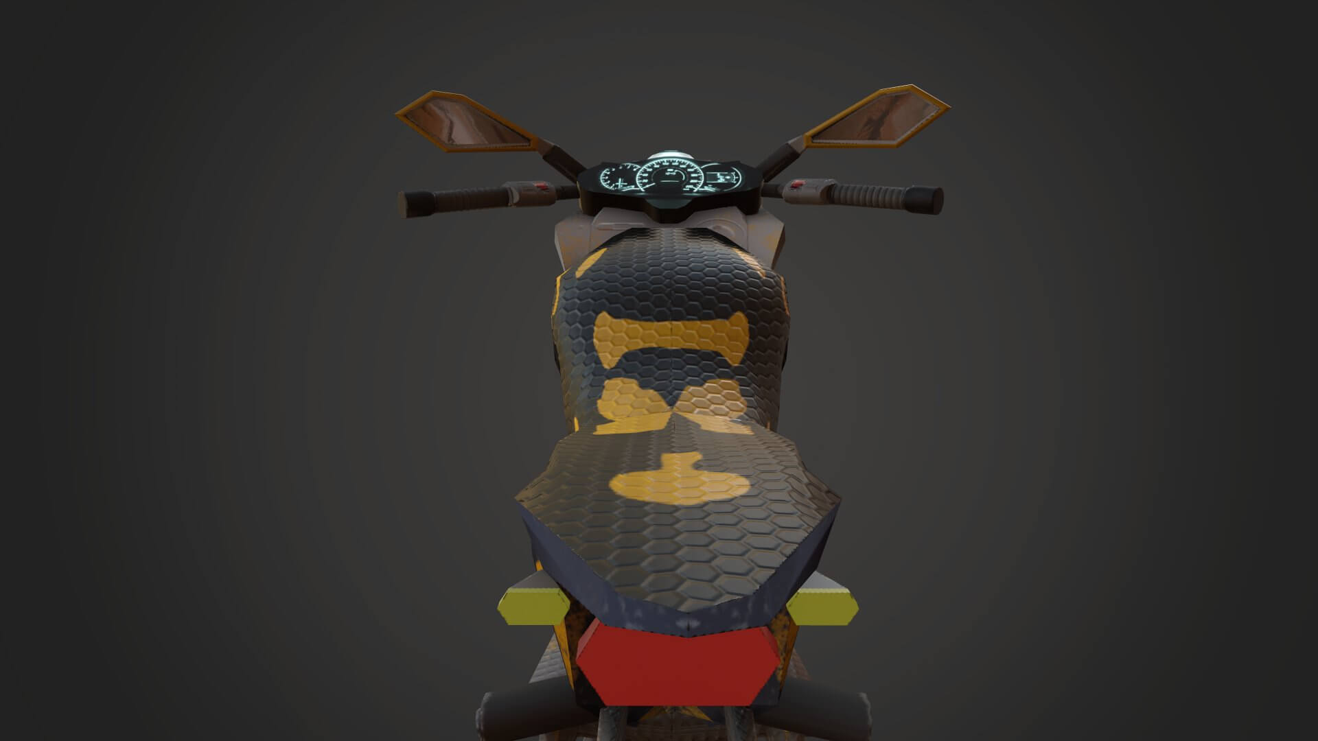 Motorcycle Fantasy Bee Style - 3D Model by Zelad