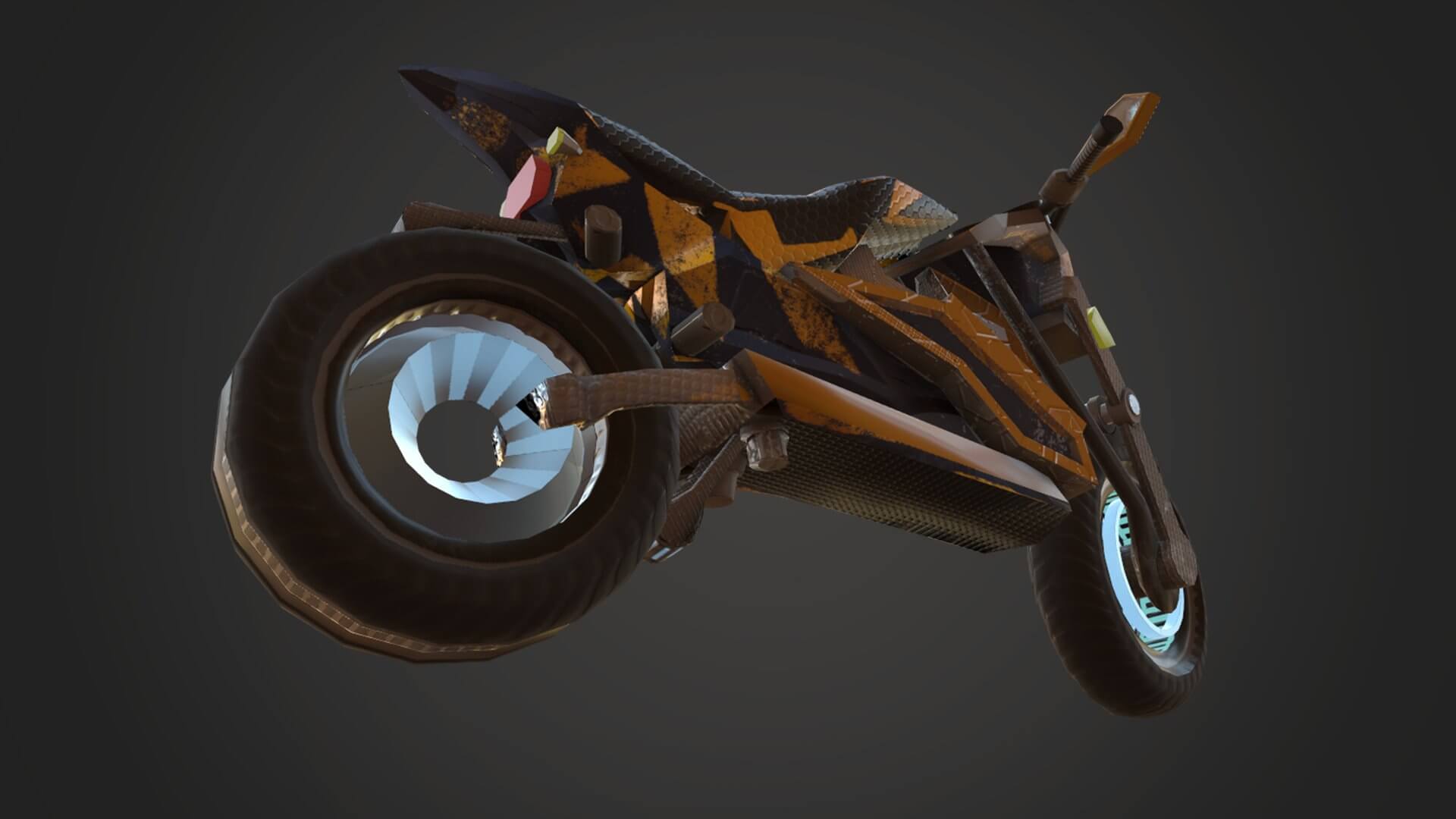 Motorcycle Fantasy Bee Style - 3D Model by Zelad