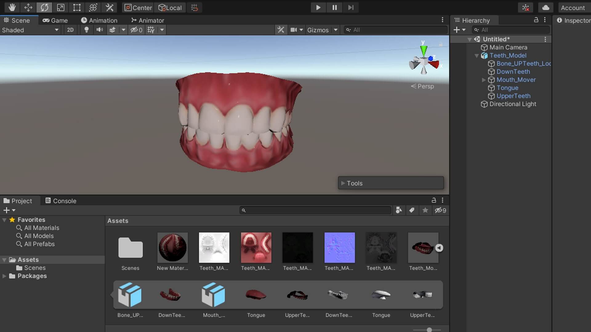 Mouth with Teeth For Game Character - 3D Model by Zelad