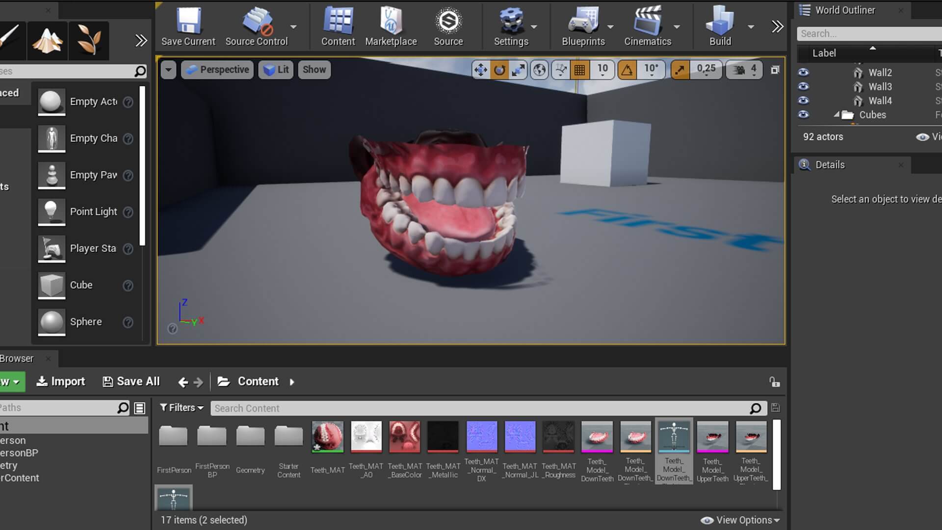 Mouth with Teeth For Game Character - 3D Model by Zelad