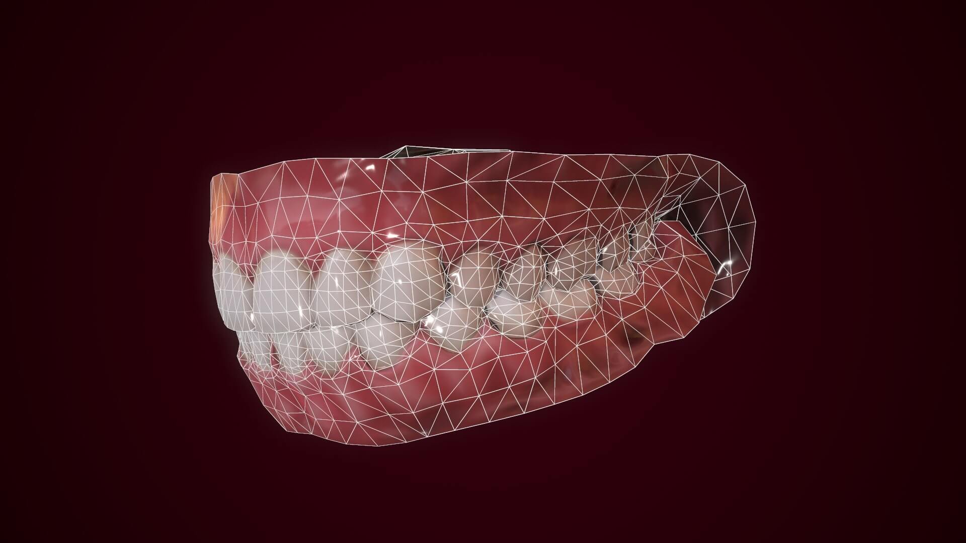 Mouth with Teeth For Game Character - 3D Model by Zelad