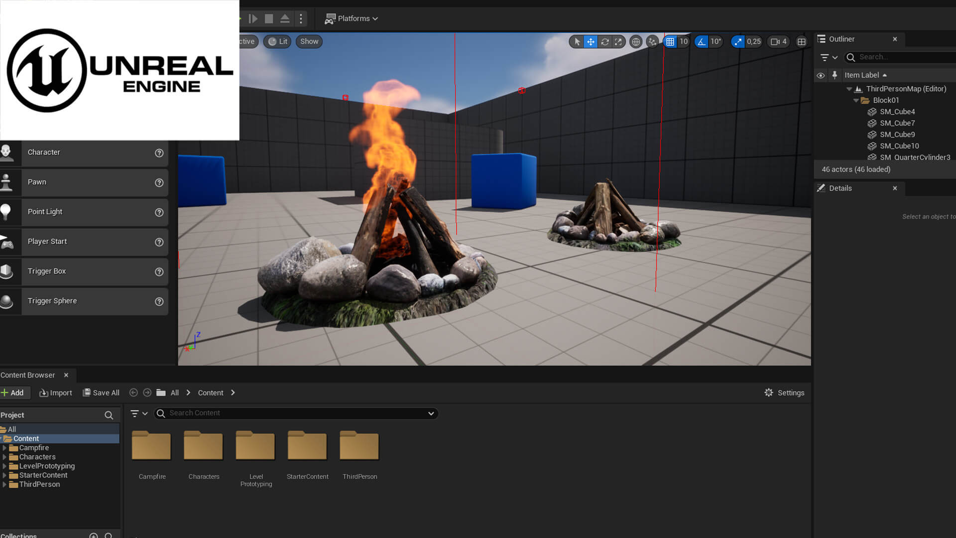 Realistic Campfire - 3D Model by Zelad