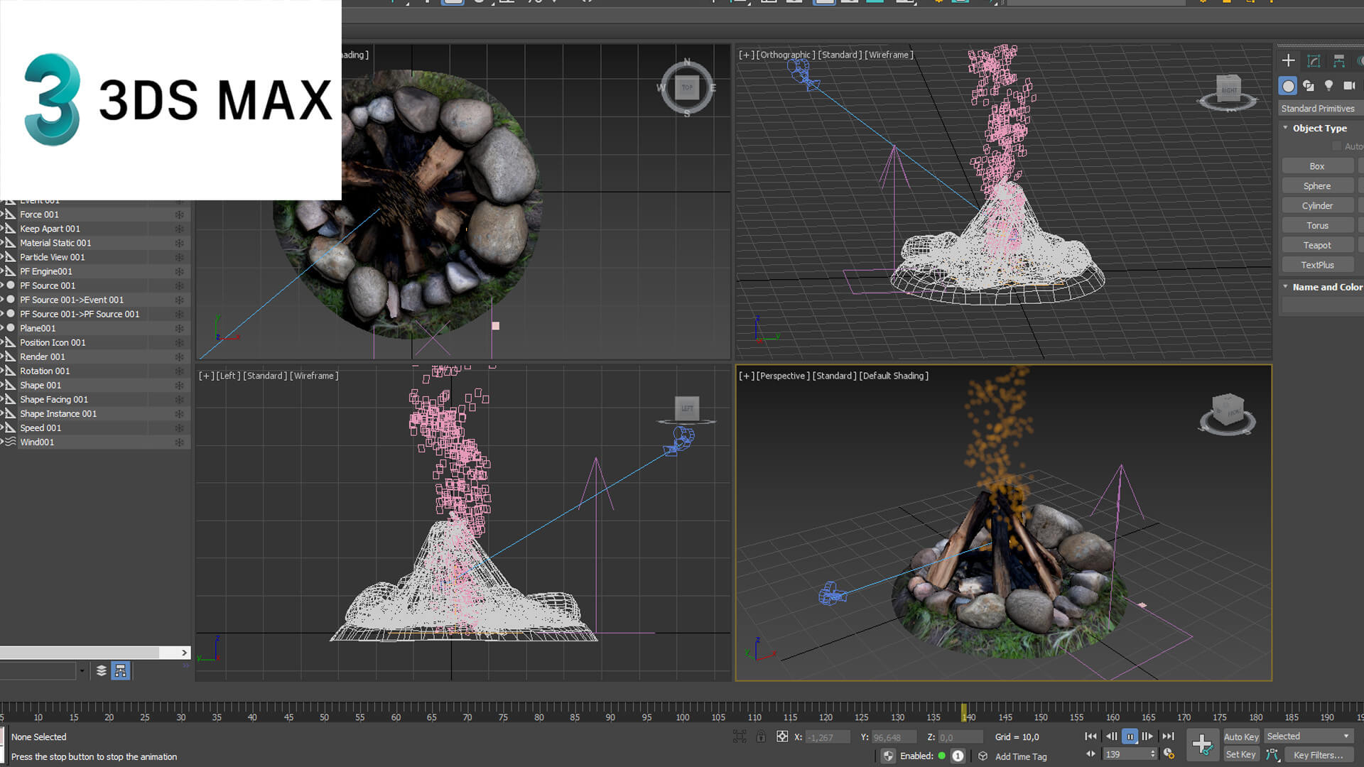 Realistic Campfire - 3D Model by Zelad