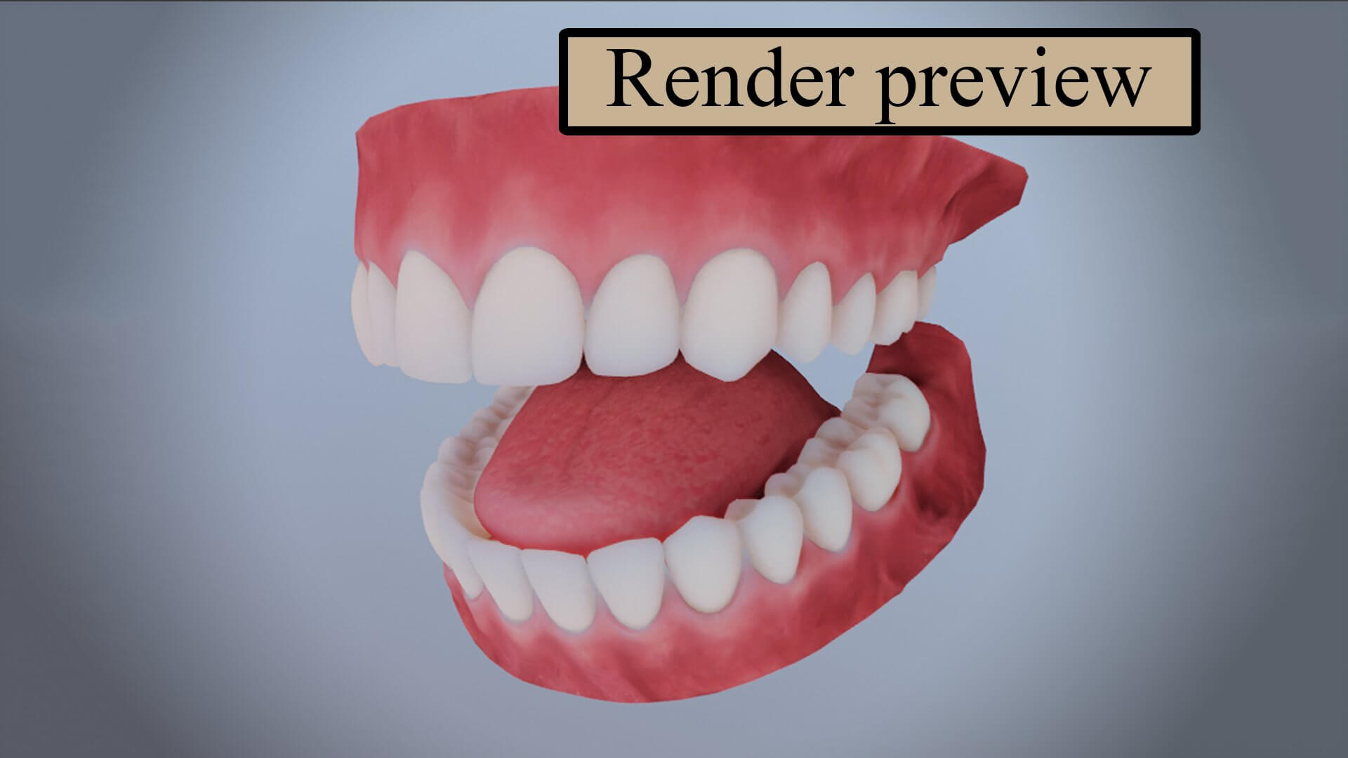Realistic Mouth For Character - 3D Model by Zelad