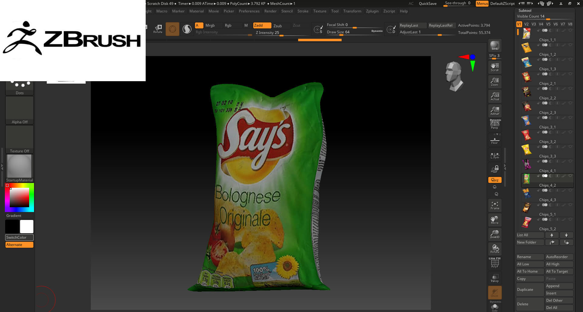 Snacks Bars Packages - 3D Model by Zelad