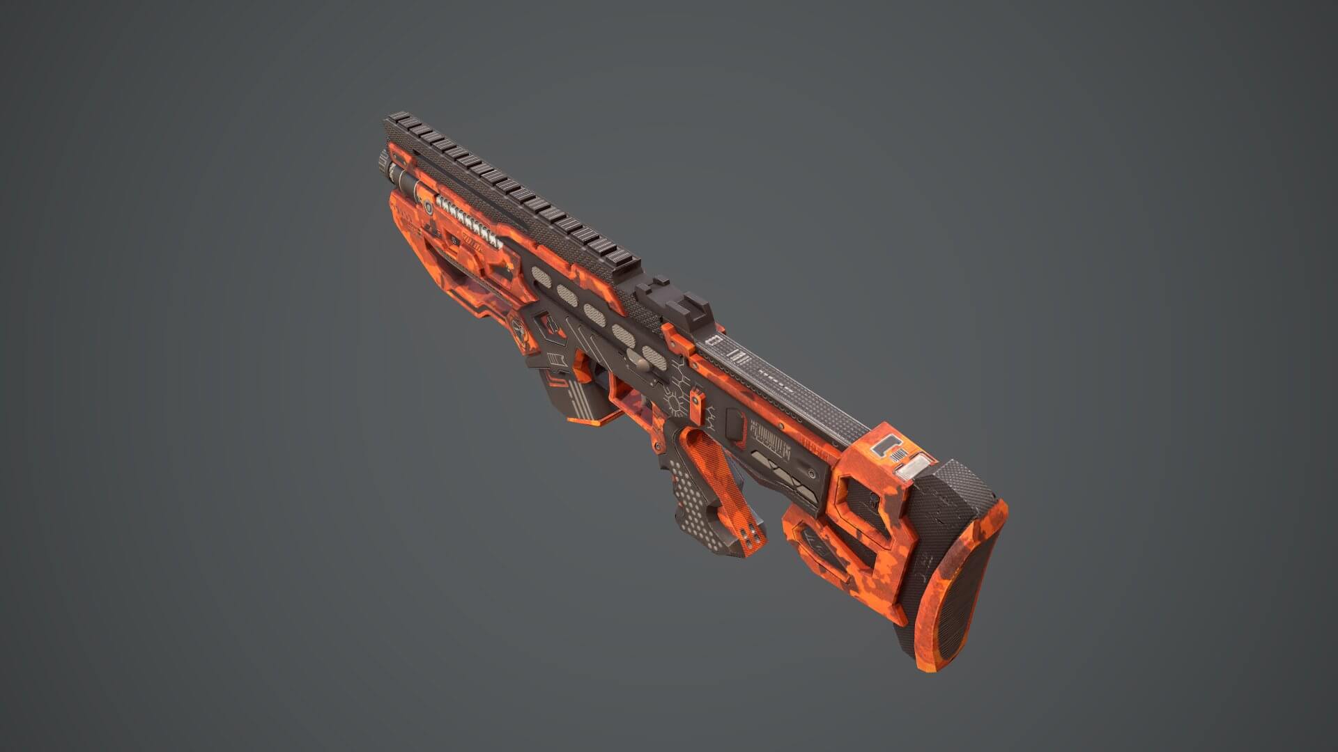 Space Gun Sci Fi Concept Weapon - 3D Model by Zelad