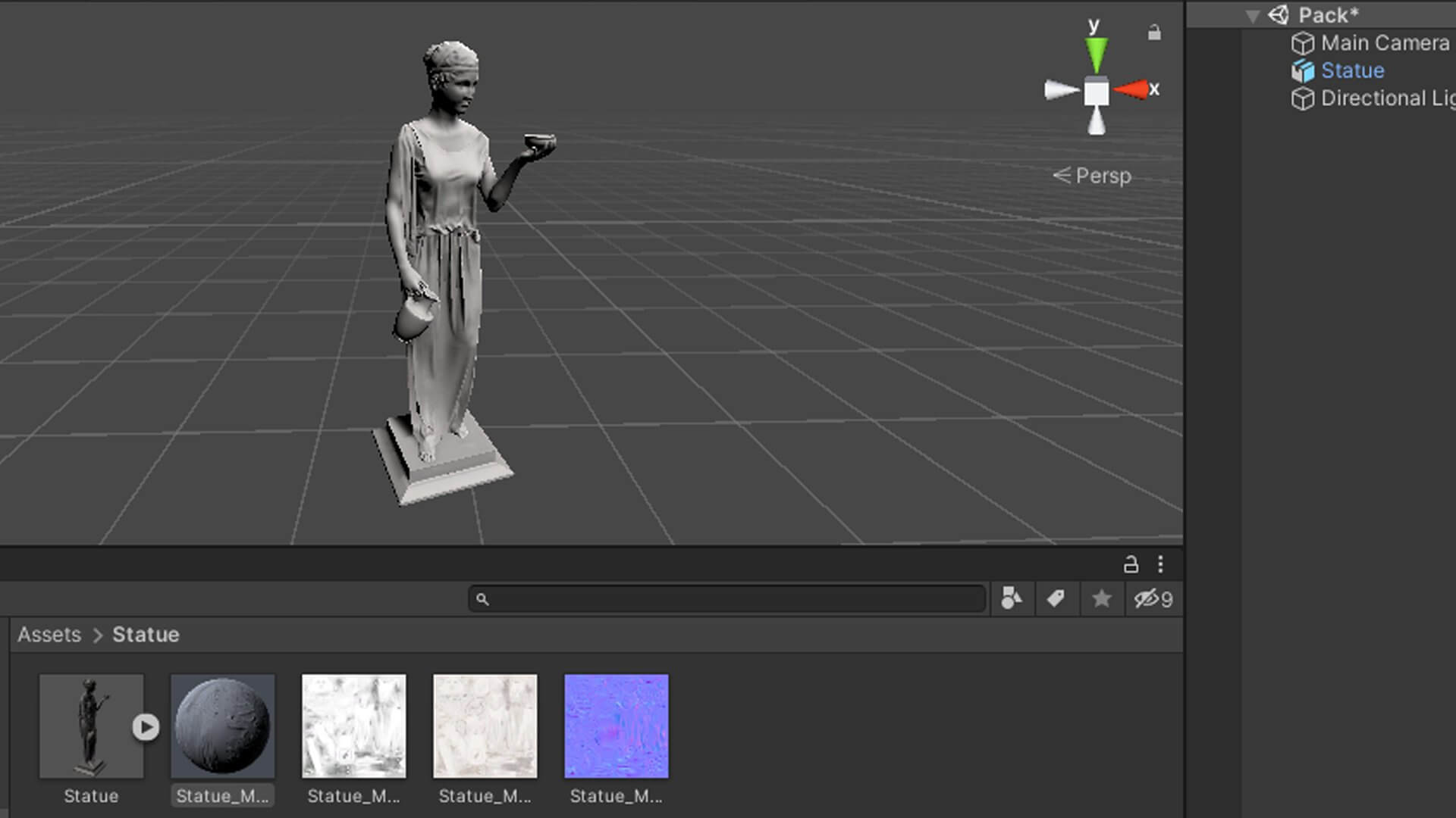 Statue Sculpture of Ancient Greece - 3D Model by Zelad